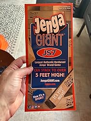 Jenga Giant JS7 (Stacks to Over 5 feet) Precision-Crafted, Premium ...