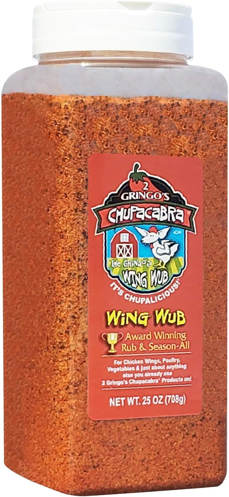 Amazon.com : 2 Gringos Chupacabra Ribnoxious Rub, 25 Ounce Bottle ...