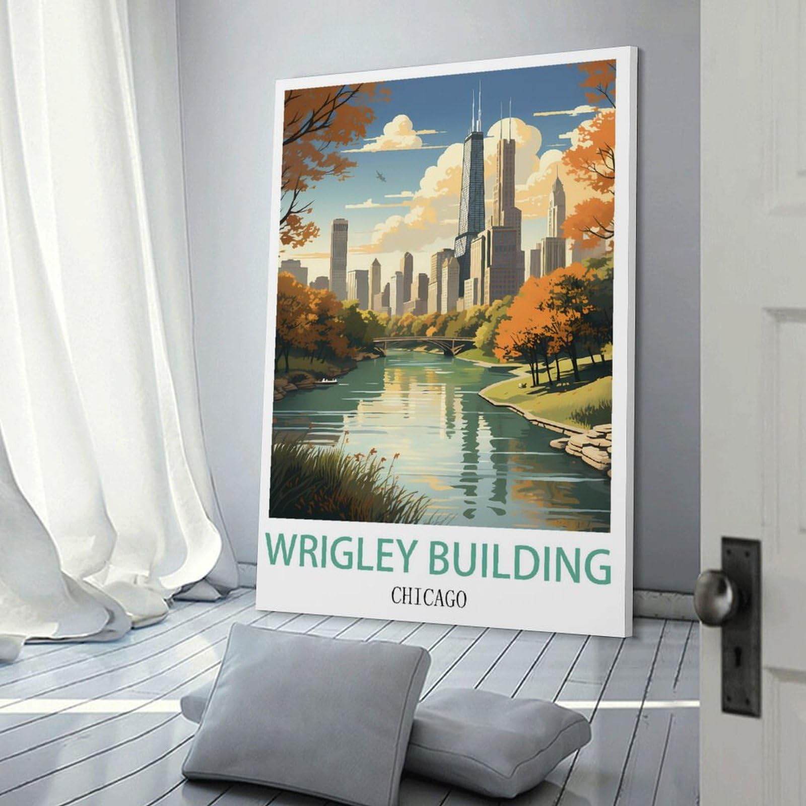 Wrigley Vintage Poster Wrigley Field | Chicago Cubs Gifts | Art Of
