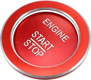 X AUTOHAUX Engine Start Stop Ignition Button Overlay Cover Decal ...