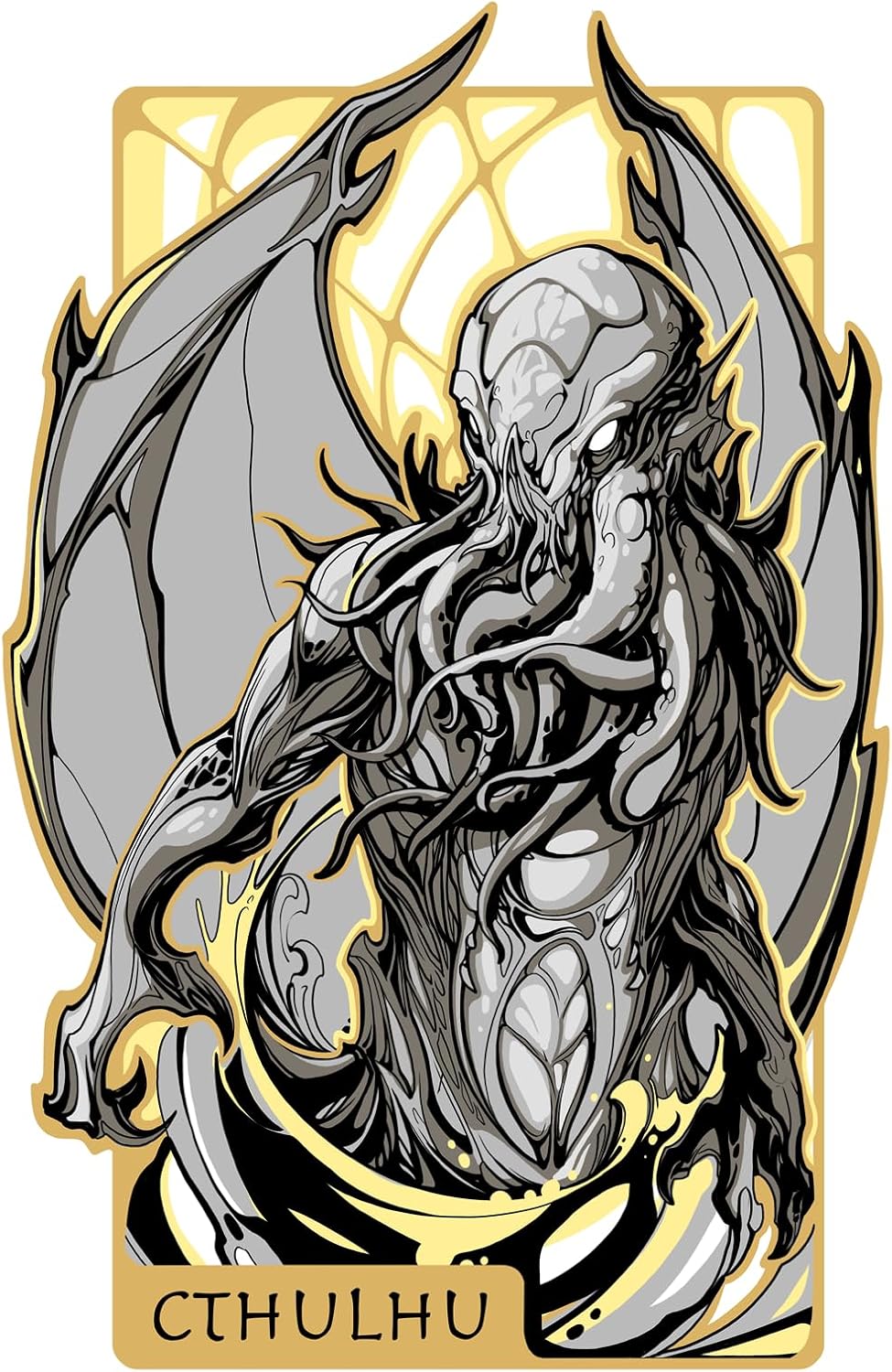 Amazon.com: LWQLZY Cthulhu Mythos Gods Brass Gold-Plated and ...