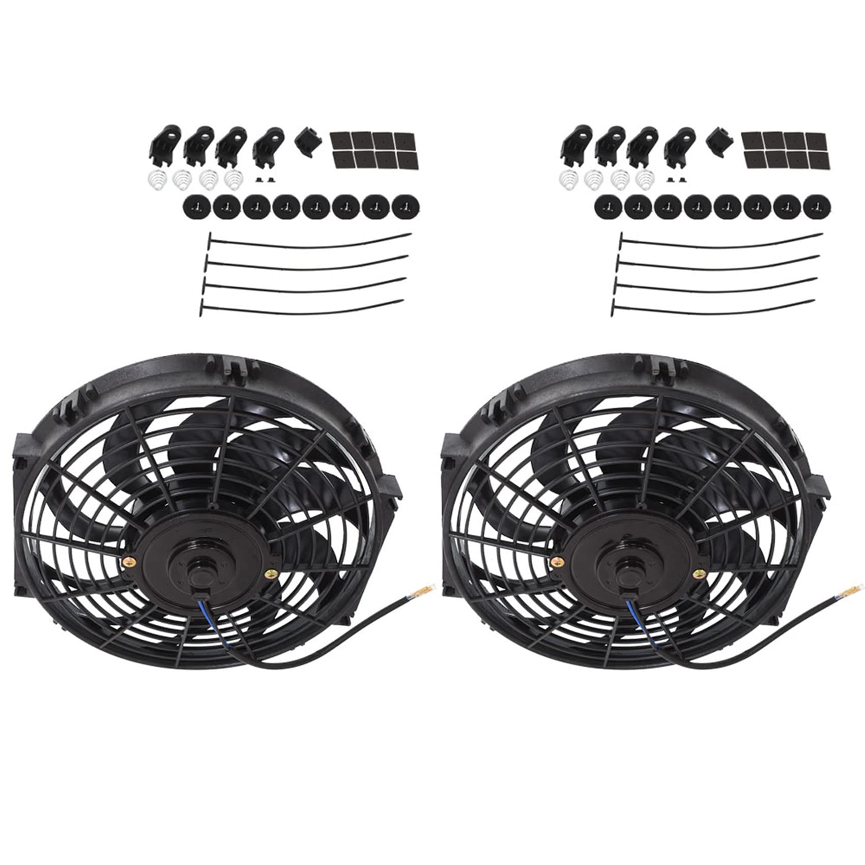 Cooling Fans & Kits For Audi A3 2 X Universal Slim Fan Push Pull ...