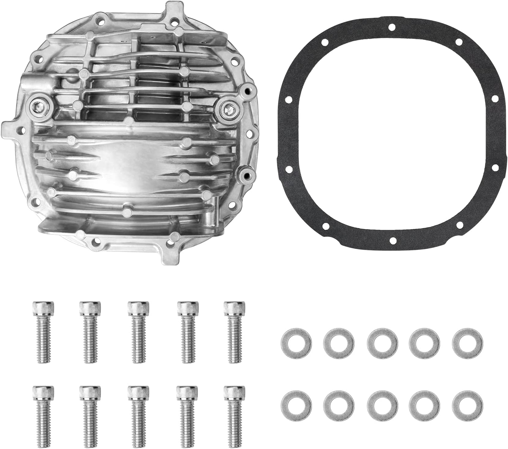 Amazon.com: 8.8" Rear Axle Differential Cover Aluminum & Finned ...