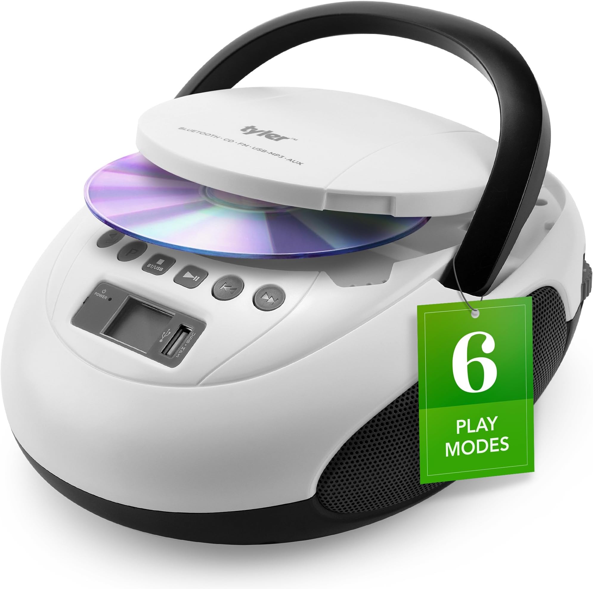 Amazon.com: Proscan Portable CD Player with AM/FM Radio, Boombox ...