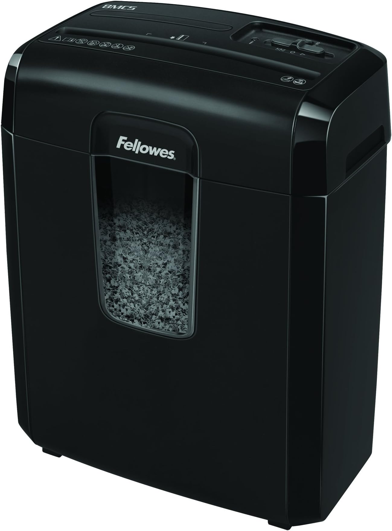 Fellowes Powershred 8MC5 8-Sheet Micro-Cut Paper Shredder, Black ...