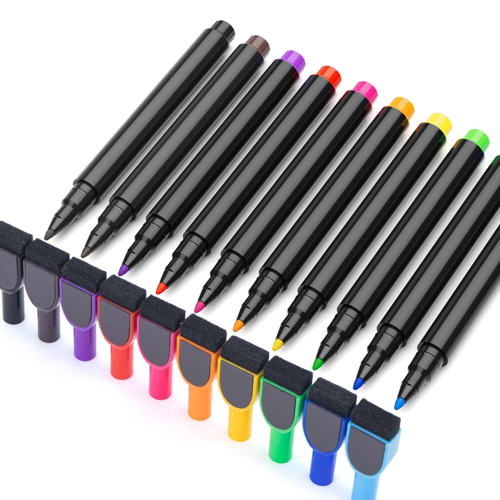 Snapklik.com : JEFURE 10 Pcs Magnetic Dry Erase Markers