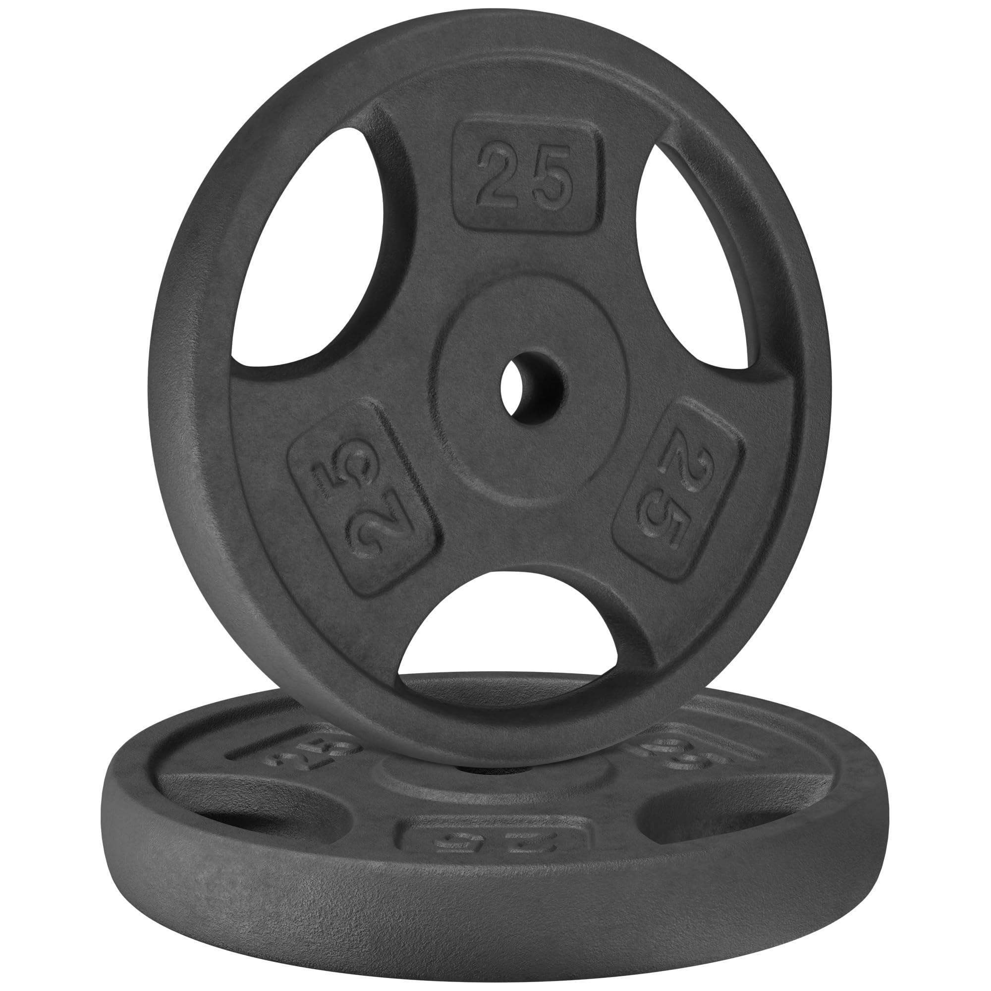 Yes4All Olympic Rubber Grip Plates for Barbell, 2-Inch Weight Plates ...