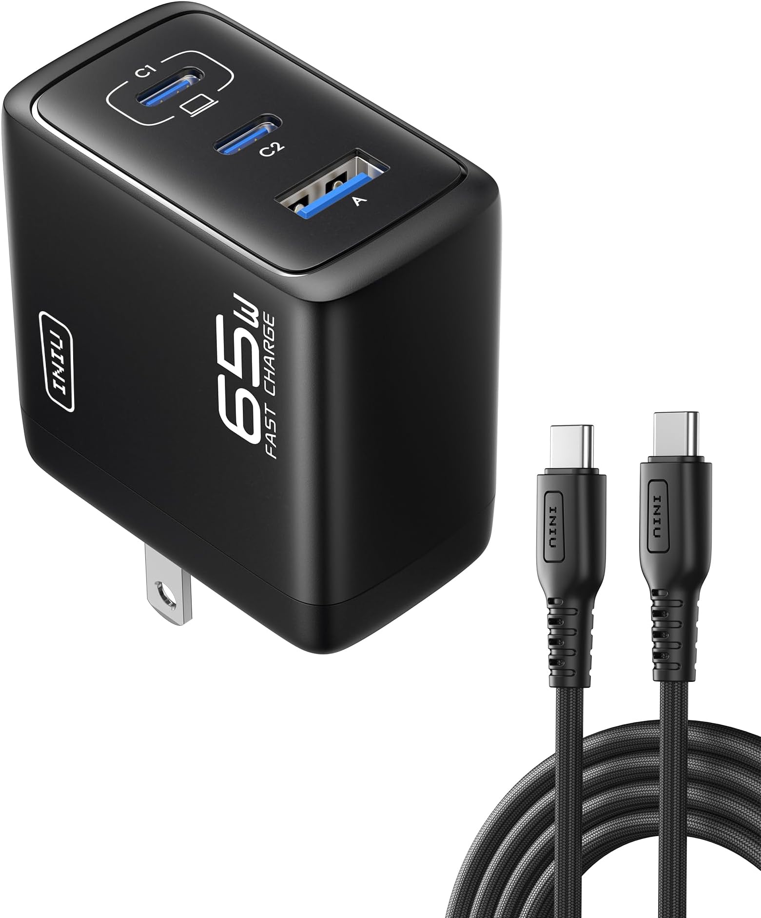 Amazon.com: BLACK+DECKER GaN PD Wall Charger, 1-Port, 20W Type C Wall ...