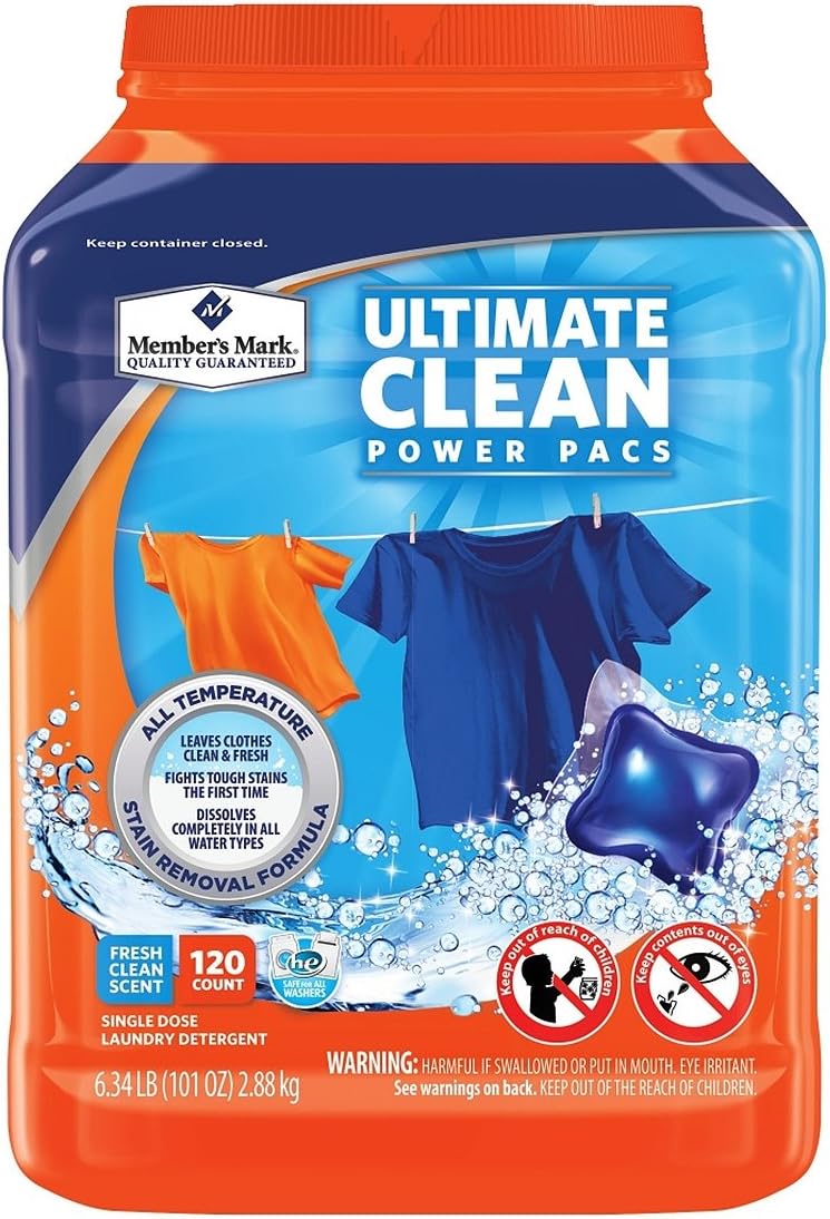 Amazon.com: Amazon Basics Laundry Detergent Pacs, Fresh Scent, 120 ...