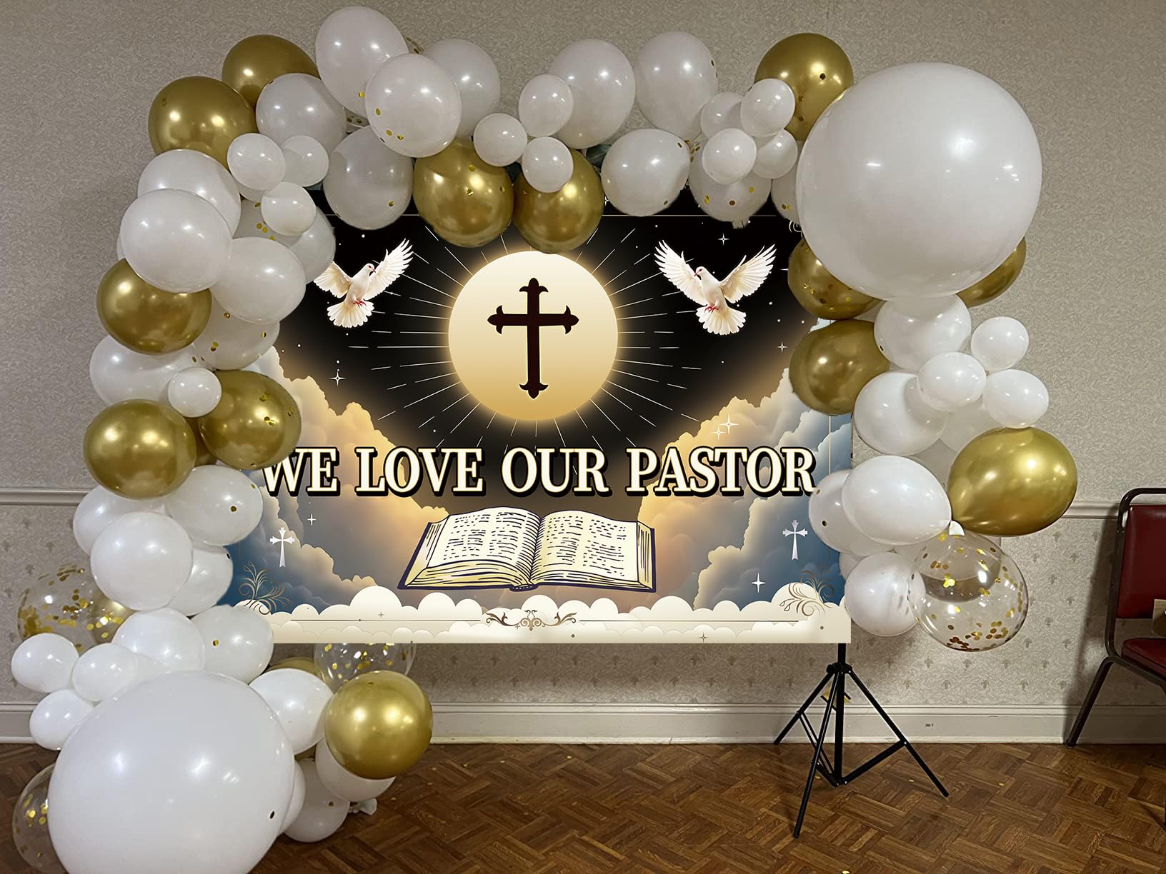 Snapklik.com : We Love Our Pastor Backdrop 8x6FT Pastor Appreciation ...