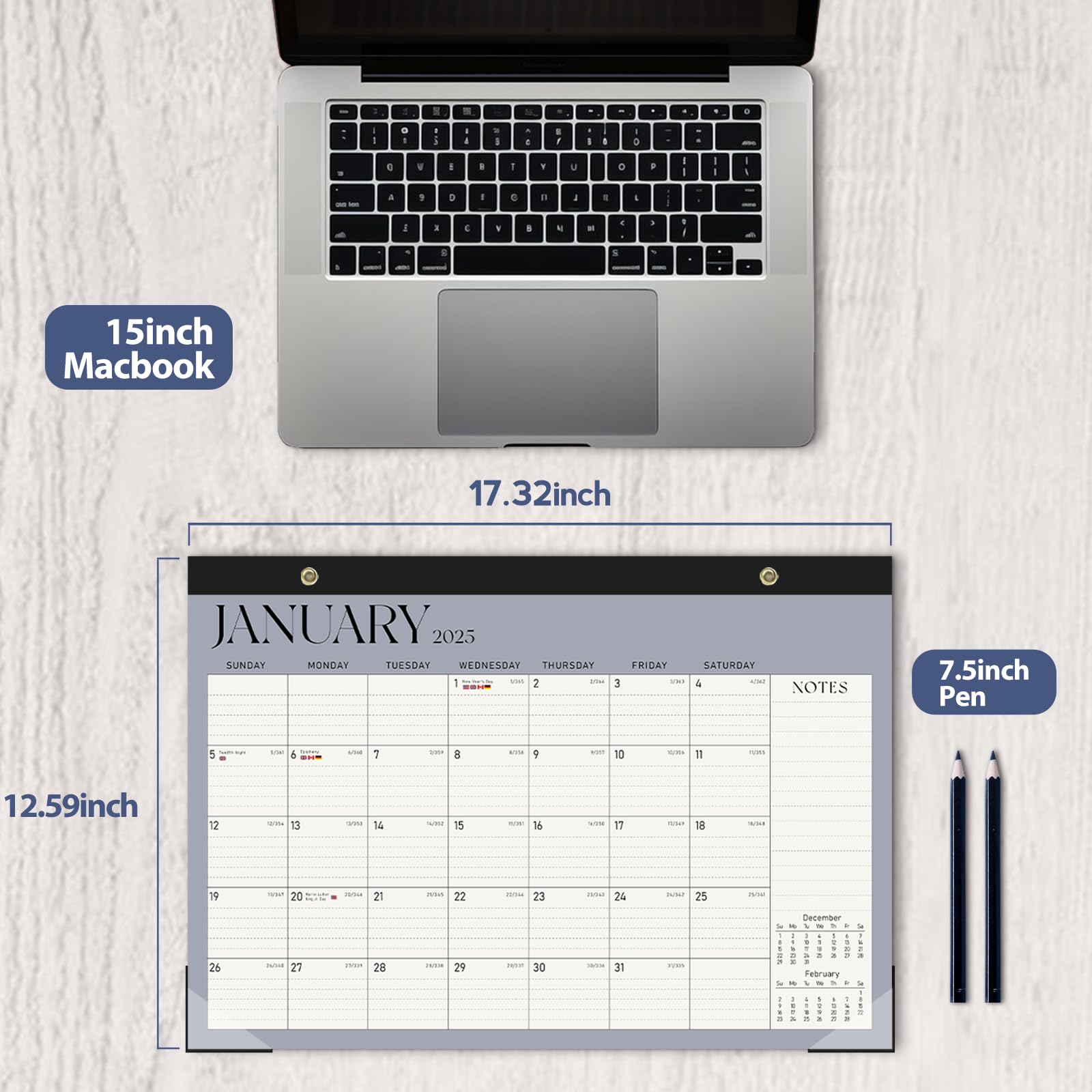 Snapklik.com : 2025 Desk Calendar, January 2025 To June 2026 - Large 17 ...