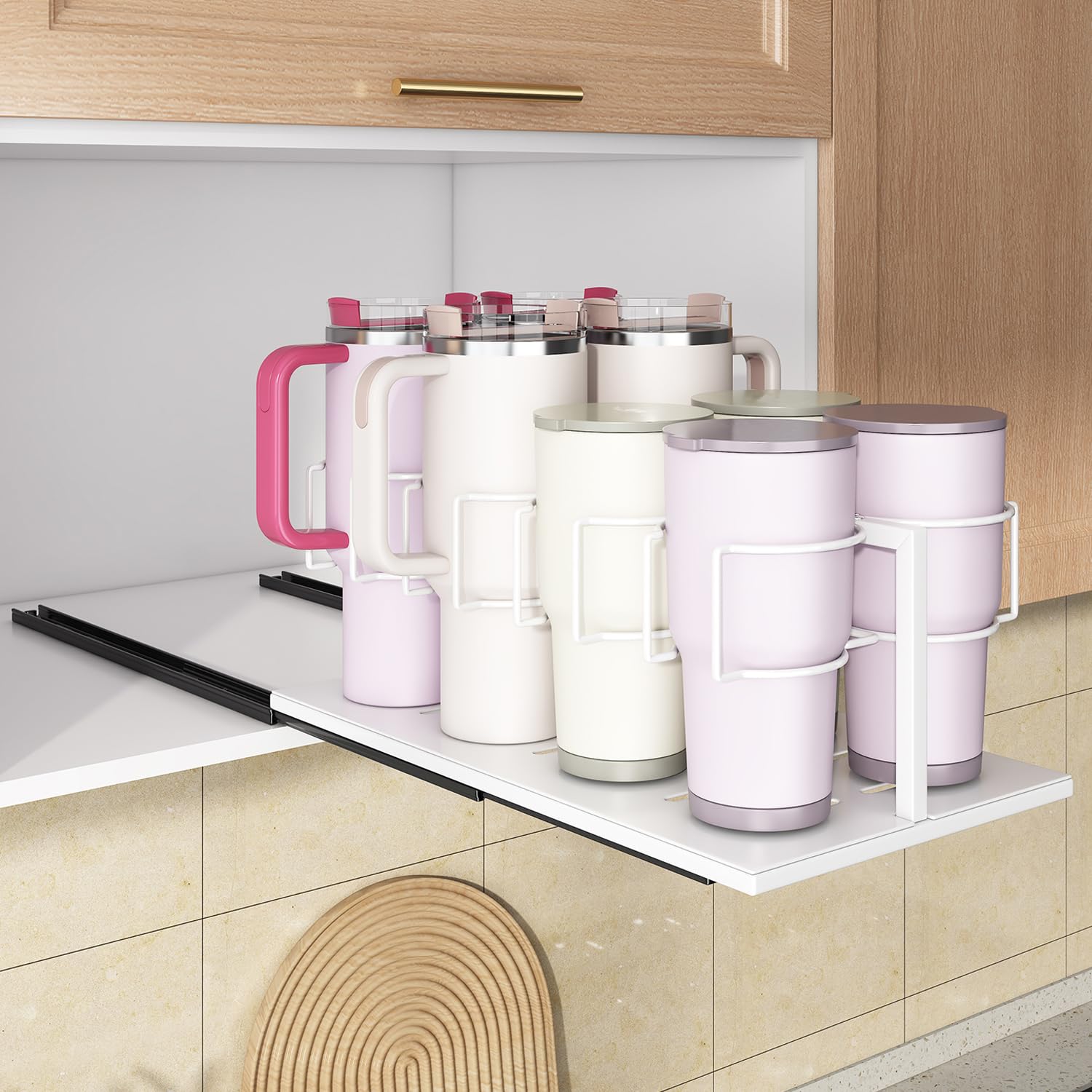 Amazon.com: Bingyouth for Stanley 40 oz Cup Organizer and Storage, Pull ...