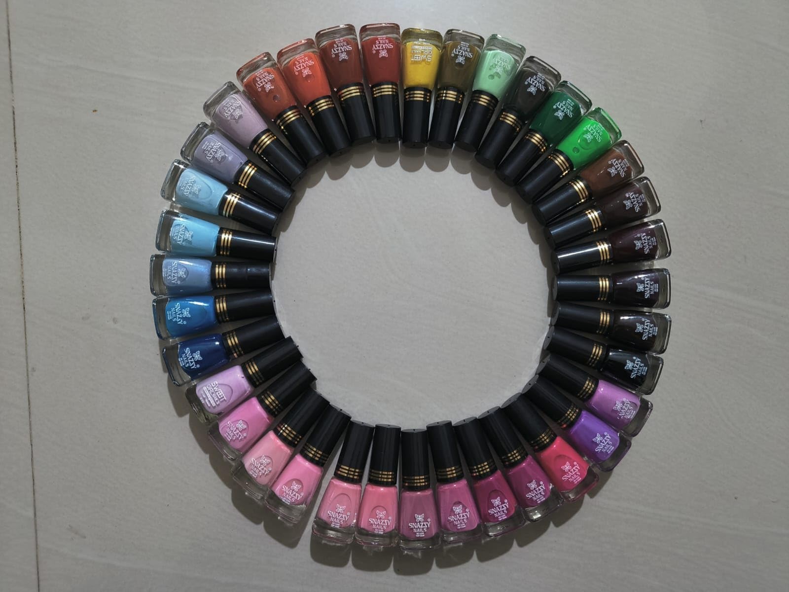 Buy Snazzy Nails Stylish Light Dark Mixed Color Combination Classic to ...