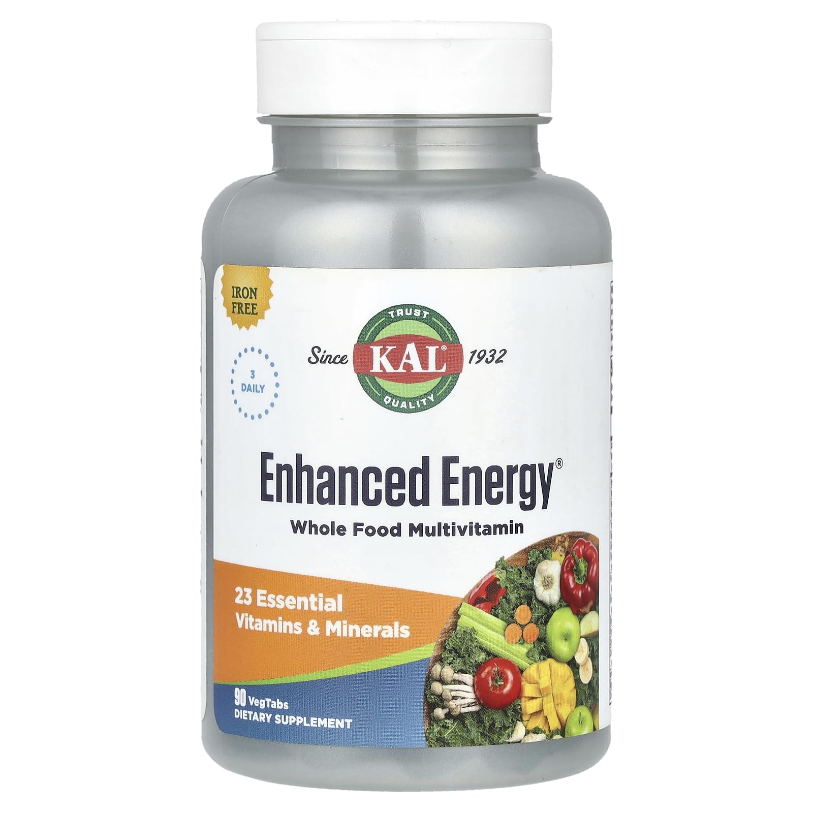 Snapklik.com : KAL Enhanced Energy Iron Free Tablets