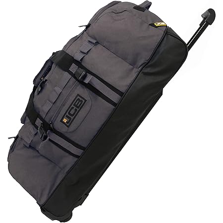 JCB EXTRA LARGE WHEELED TROLLY BAG HOLDALL WHEELED TRAVEL BAG LUGGAGE ...