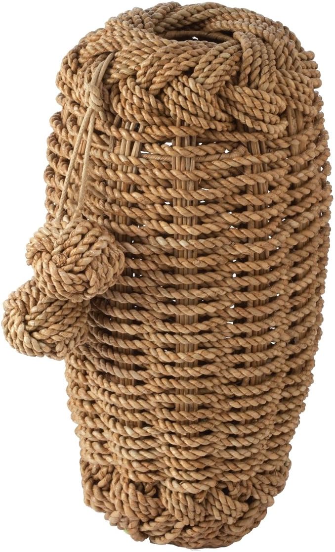 Amazon.com: Lazy Susan Flax Tasseled Basket, Small : Home & Kitchen