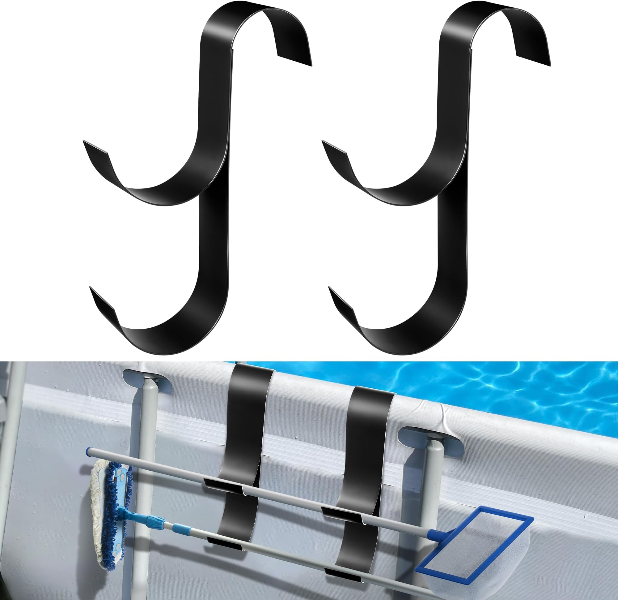 Amazon.com : Saillong 2 Pcs Pool Fence Hooks for Pool Equipment, Heavy ...