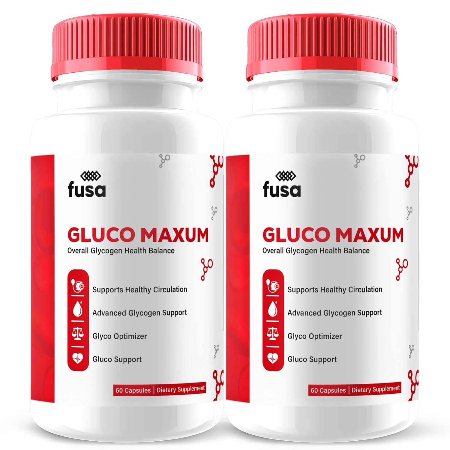 (2 Pacote) Suplemento Gluco Maxum Avançado para Apoio ao Glicogênio ...