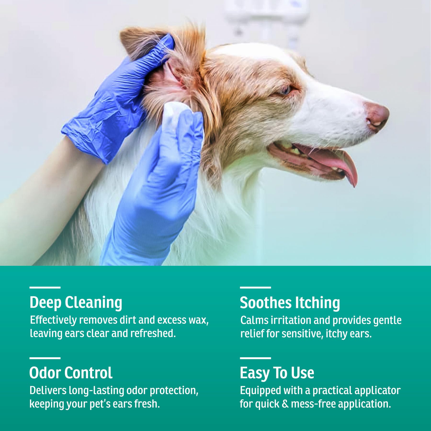 Dog Ear Cleaning Solution EnviroFresh 3-Pack - Gentle Ear Drops For ...