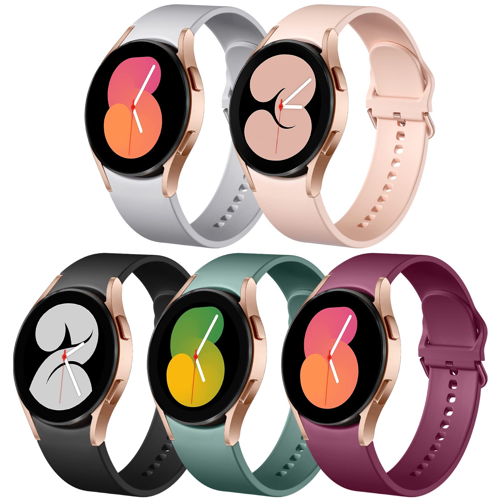Buy Lerobo 5 Pack Compatible for Samsung Galaxy Watch 5 Band/ Galaxy ...