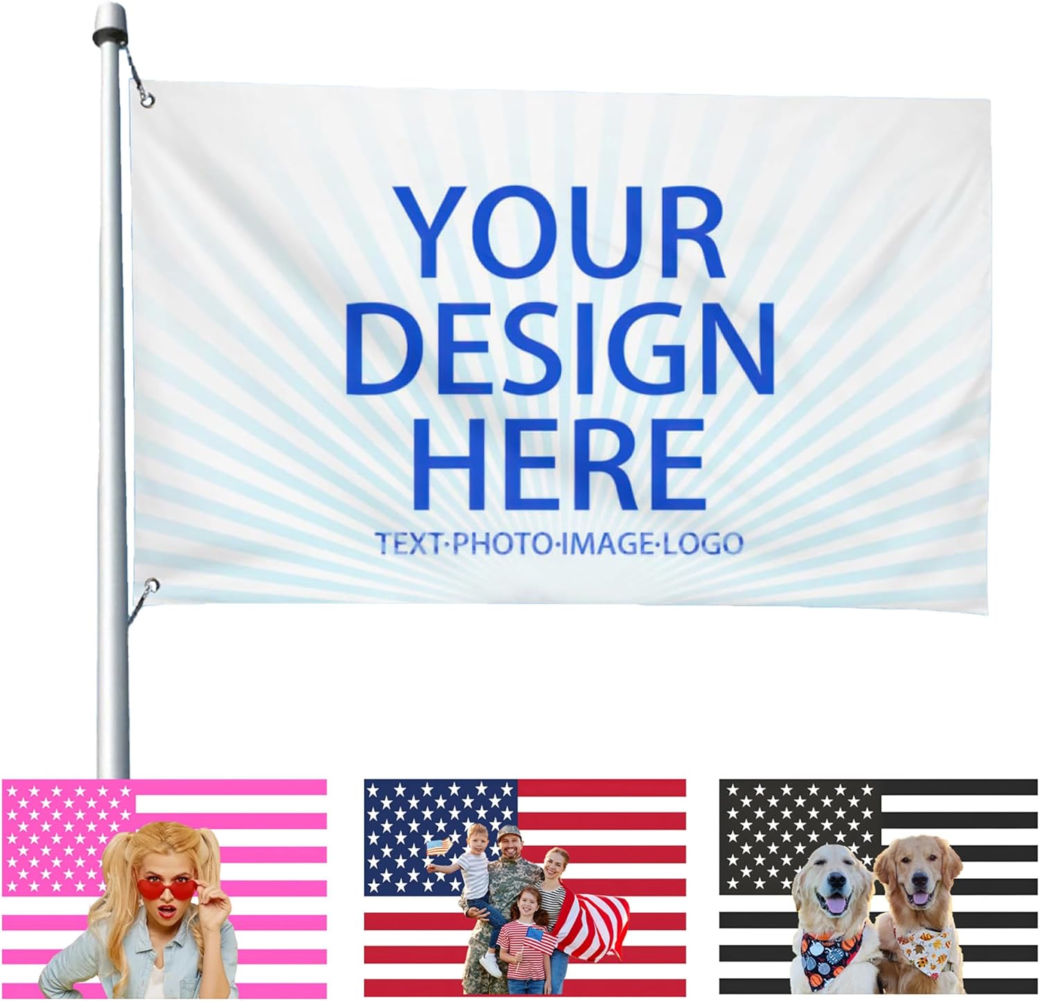 Amazon.com : Custom Flag Create Your Own Personalized Customized Banner ...