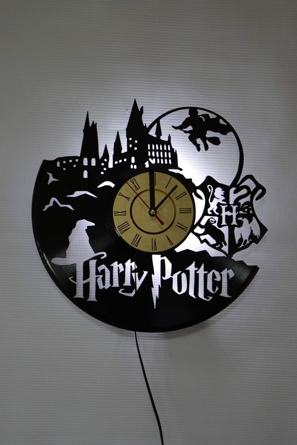 Amazon.com: SVITshop Wizard Wall Clock, LED Wall Lights, Night Light ...