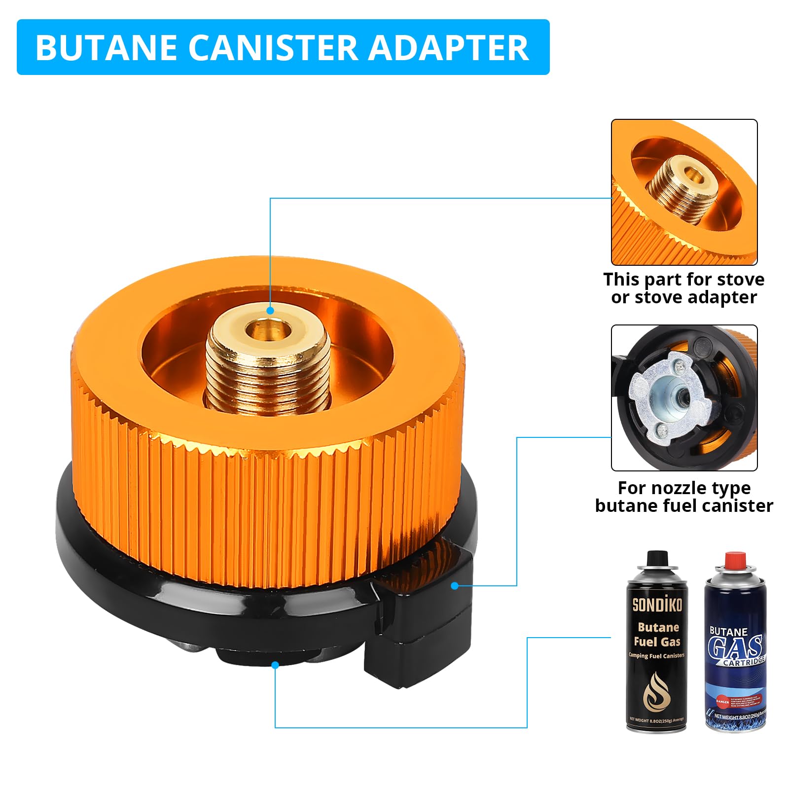 Snapklik.com : Butane/Isobutane Refill Adapter, Fuel Transfer Device ...