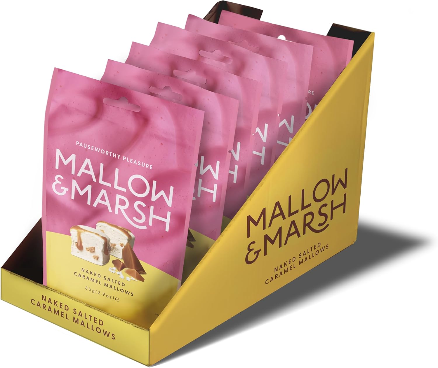 Mallow & Marsh Salted Caramel Marshmallow Sharing Bag - Multipack 6 x ...