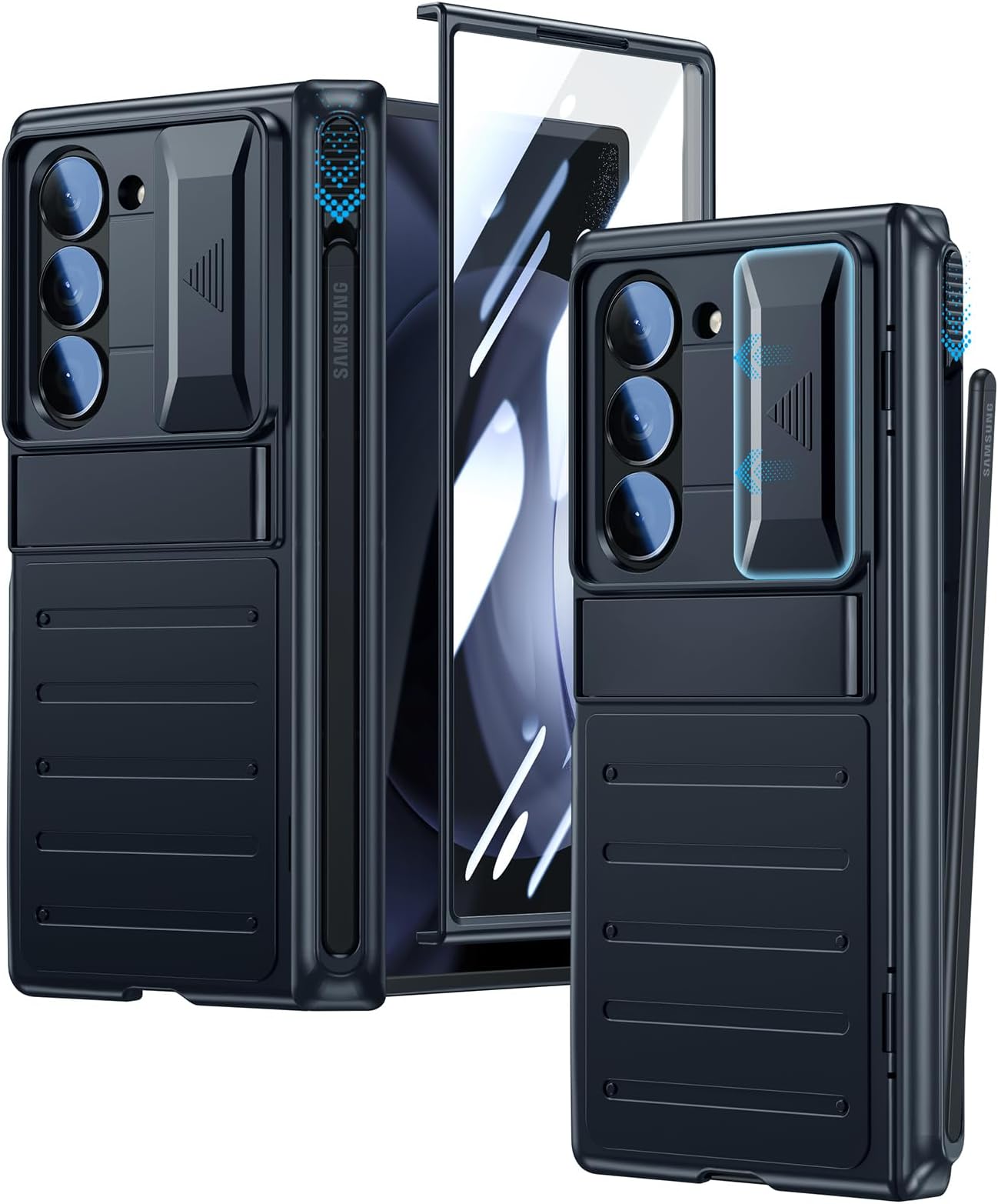 Amazon.com: for Galaxy Fold-6 Case with Pen Holder: Business Fold6 Case ...