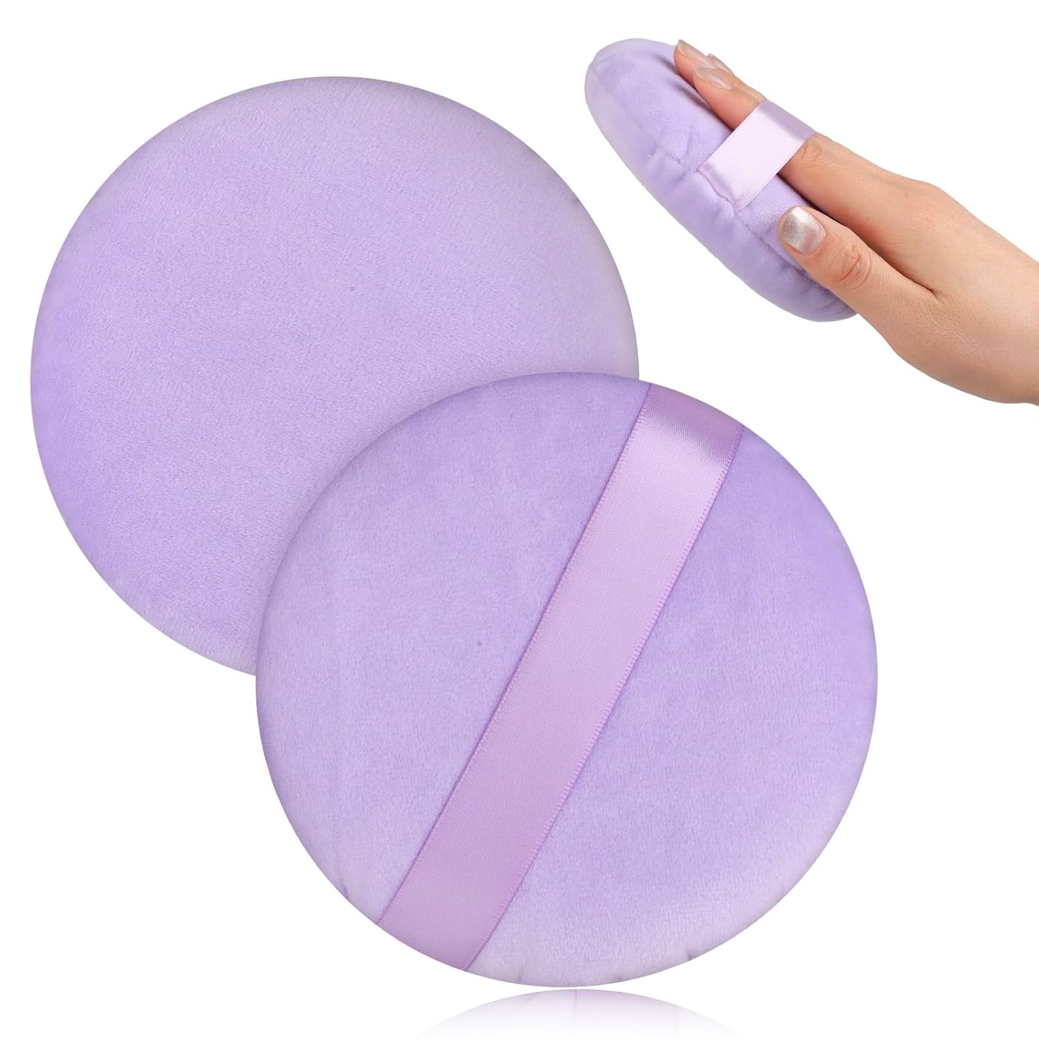 Amazon.com: 5 Inch Body Powder Puff, 1 Pack Ultra Soft Velour Setting ...