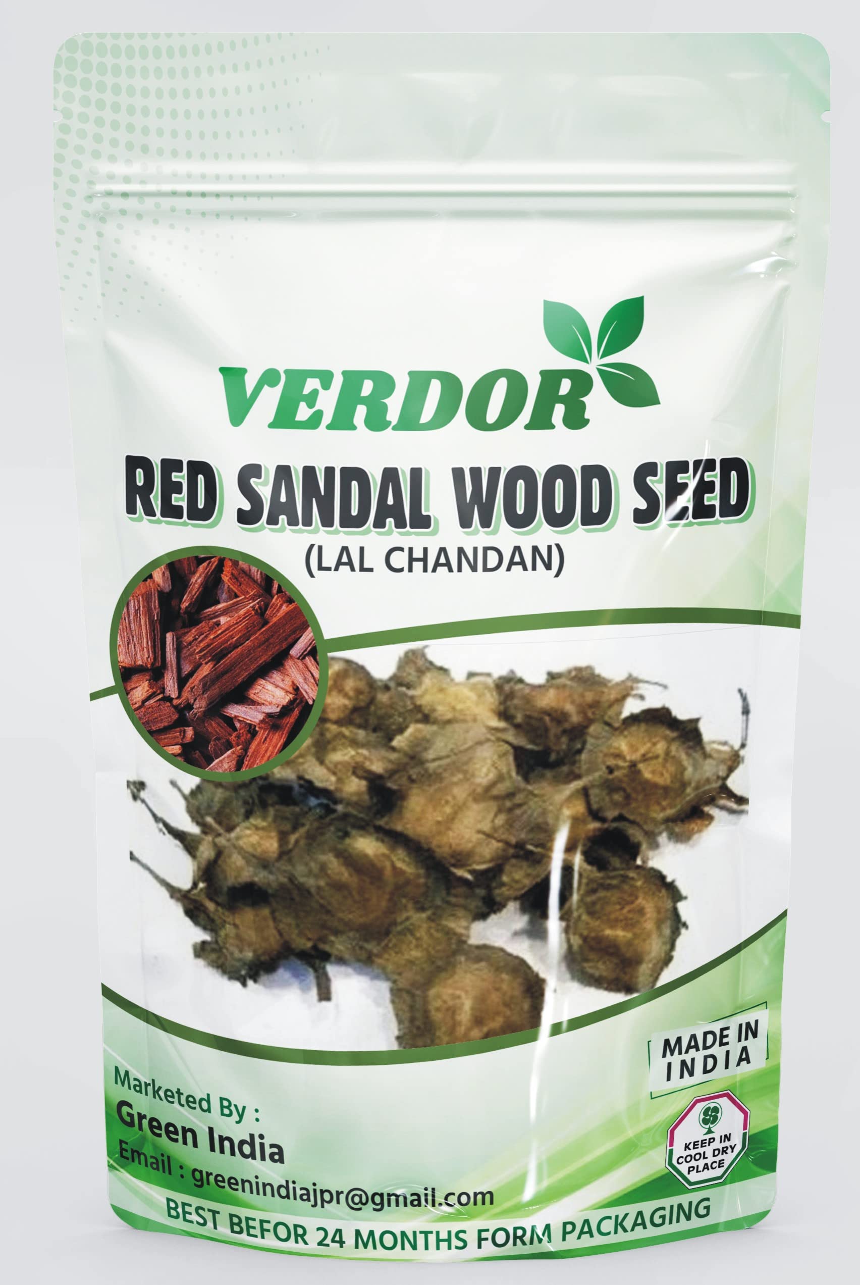 Buy Verdor Red sandal wood -Red Sander-Lal Chandan-Pterocarpus ...