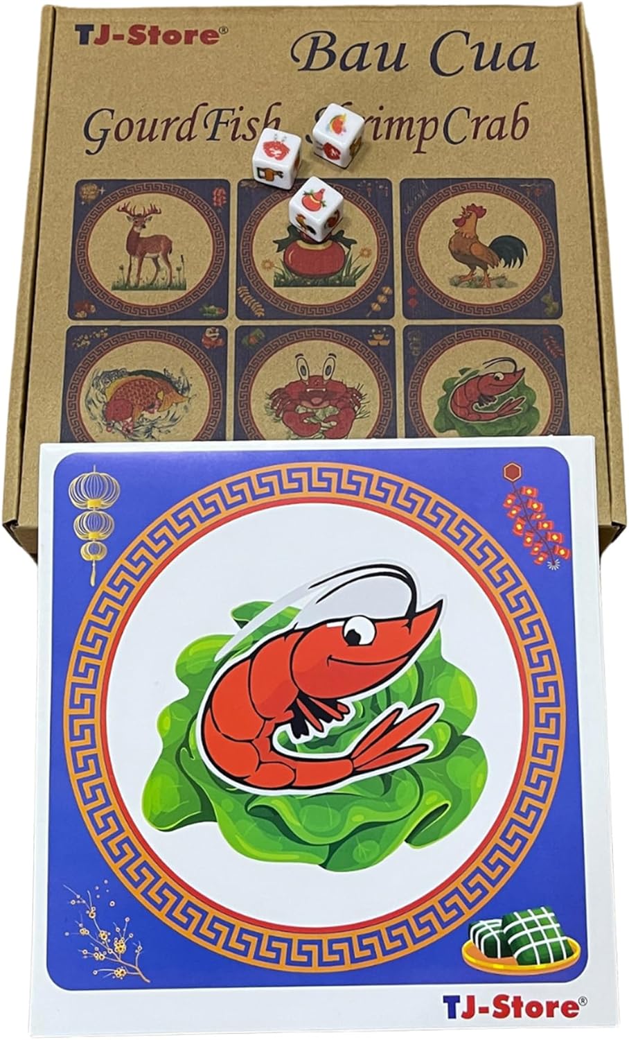 Amazon.com: TJ-Store BAU Cua Ca Cop Game Vietnam New Version, TRO Choi dan gian Vietnam. Gift ...