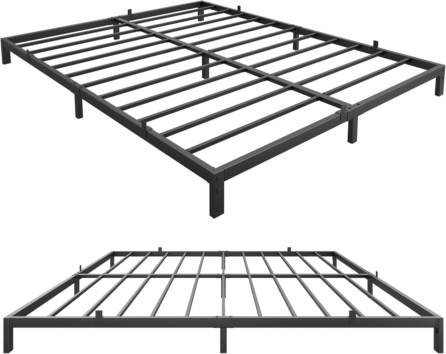 Amazon.com: GAOMON 6 Inch Full Bed Frame No Box Spring Needed, Low ...