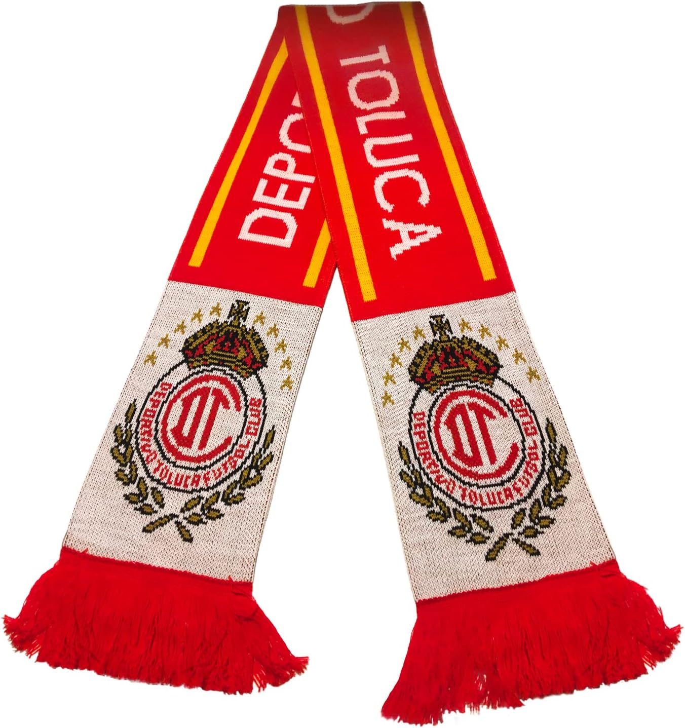 Bufanda Toluca FC Bufanda para fanáticos del fútbol Tejido acrílico ...