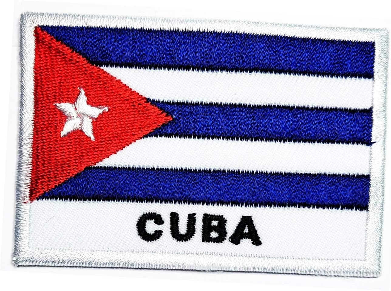 Amazon.com: Cuba Flag Iron On sew on Patch National Cuba Country Flag ...