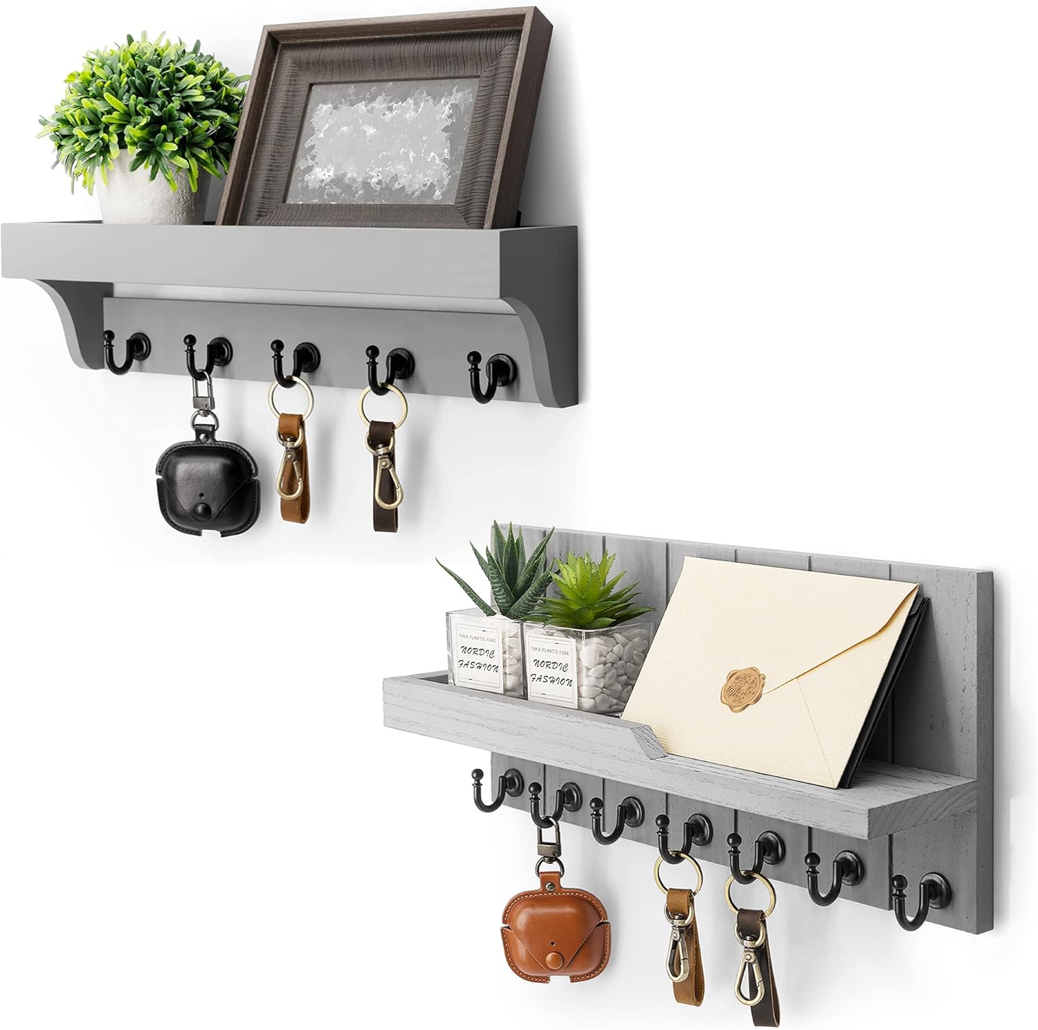 Amazon.com: Rebee Vision 14" & 15" Key Holder Set: Farmhouse Modern ...