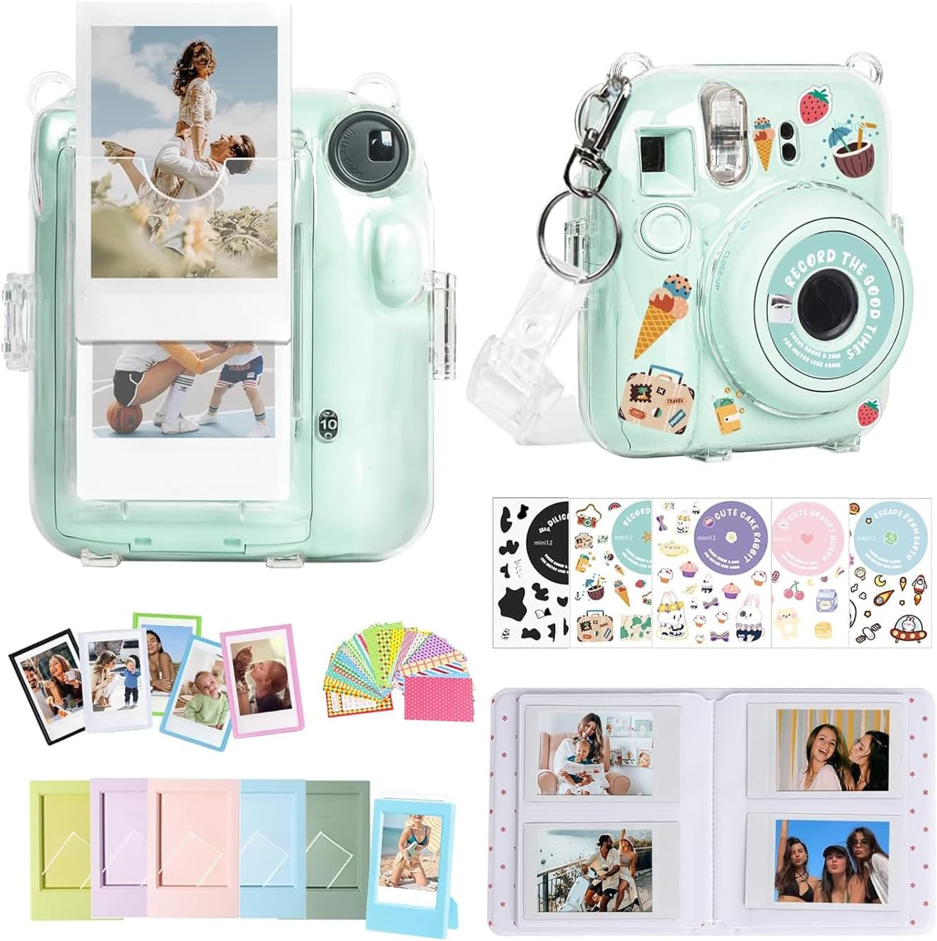 Accessories Kit for Instax Mini 12 Instant Camera Include Clear Case ...