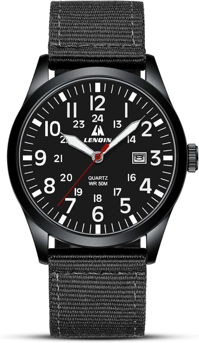 Mens Watches Military Watch Field Watch Analog Quartz Watches for Men ...