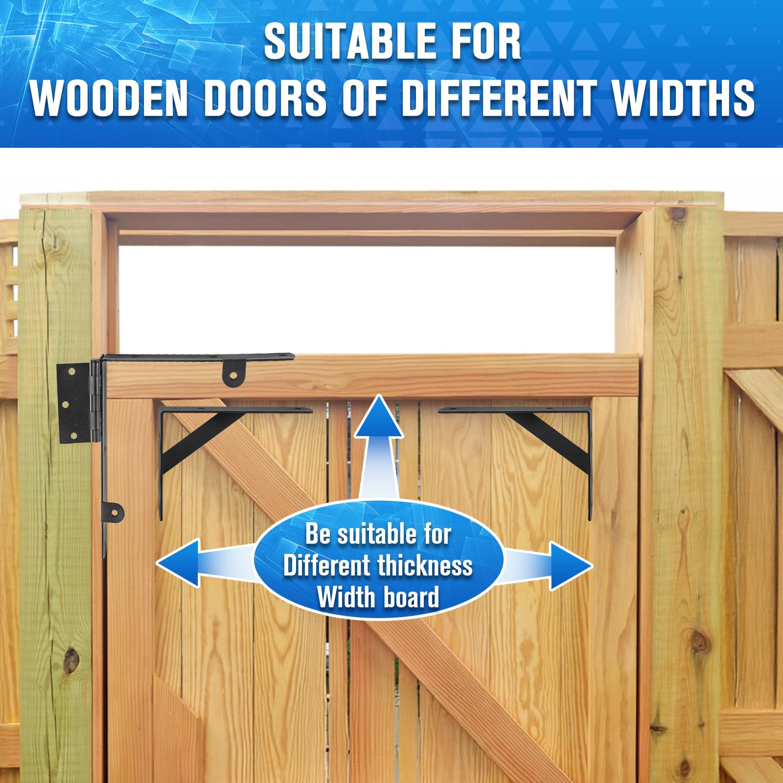 Snapklik.com : GDLIN Gate Corner Brace Bracket No Sag Kit, Gate Frame ...