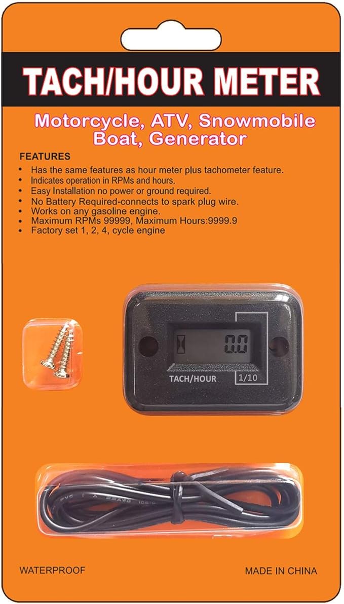 Digital Tach Hour Meter,Digital Tach Hour Meters for Engines - 2 or 4 ...