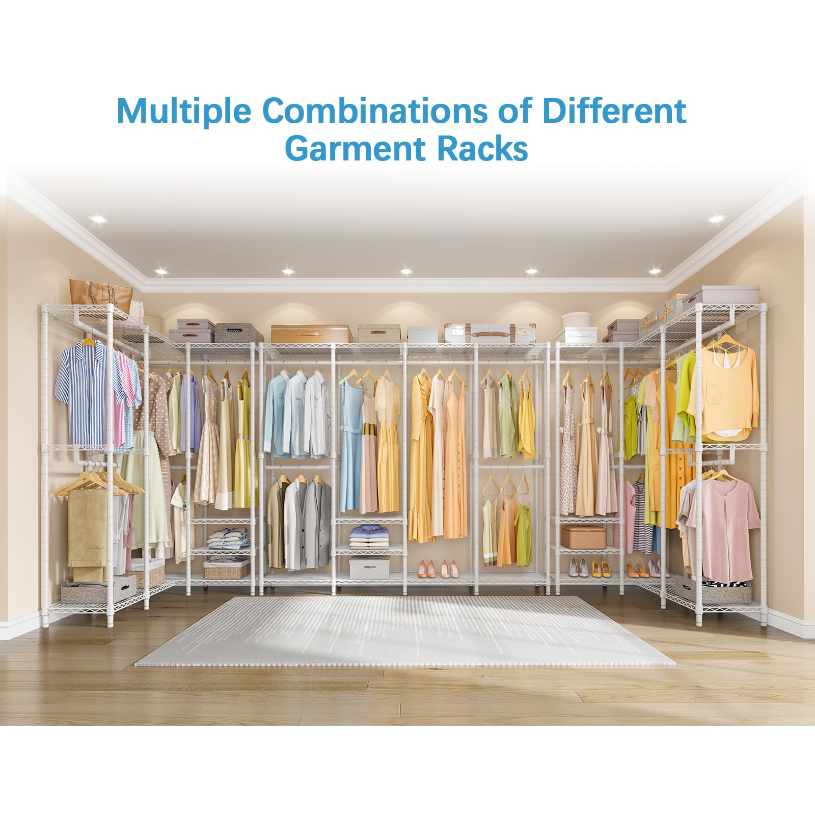 Snapklik.com : VIPEK L40 L Shaped Garment Rack Heavy Duty Clothes Rack ...