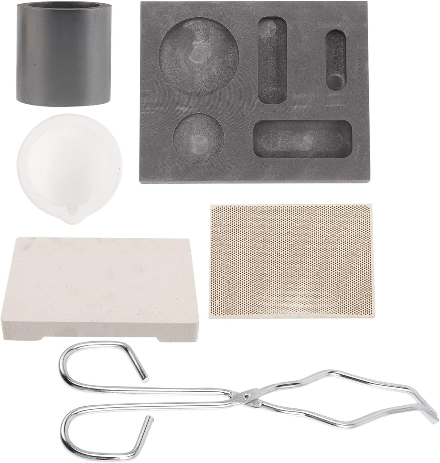 Amazon.com: ULTECHNOVO 1set Graphite Crucible Melting and Casting Non ...