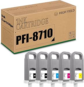 Amazon.com: XNINJA Compatible Replacement Ink Cartridges for Canon PFI-8710 Work with ...