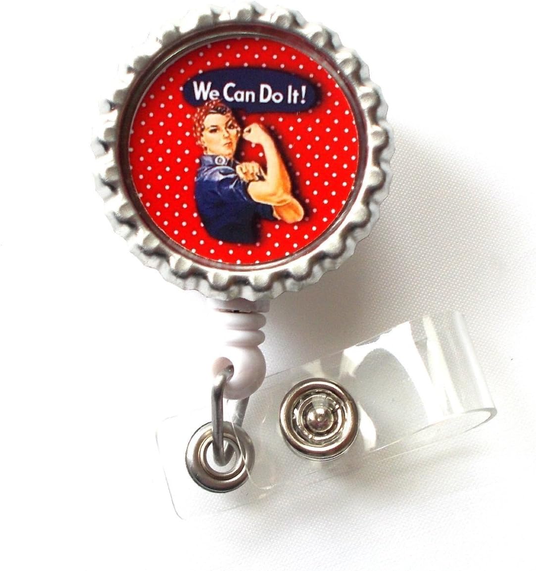 Amazon Rosie The Riveter Red Polka Dot Name Badge Holder Cute amazon-rosie-the-riveter-red-polka-dot-name-badge-holder-cute