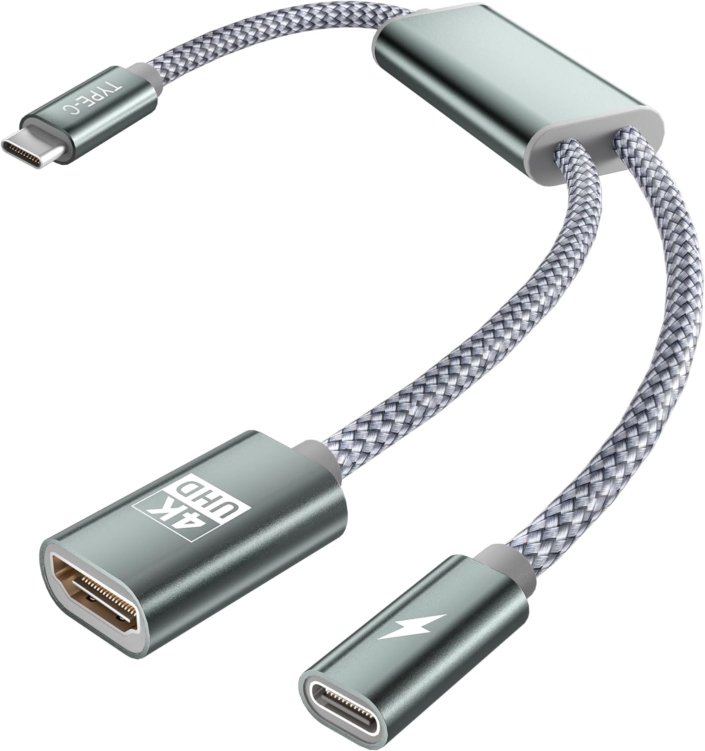 Amazon.com: Basesailor USB C to HDMI Adapter with 100W PD Charger Port ...