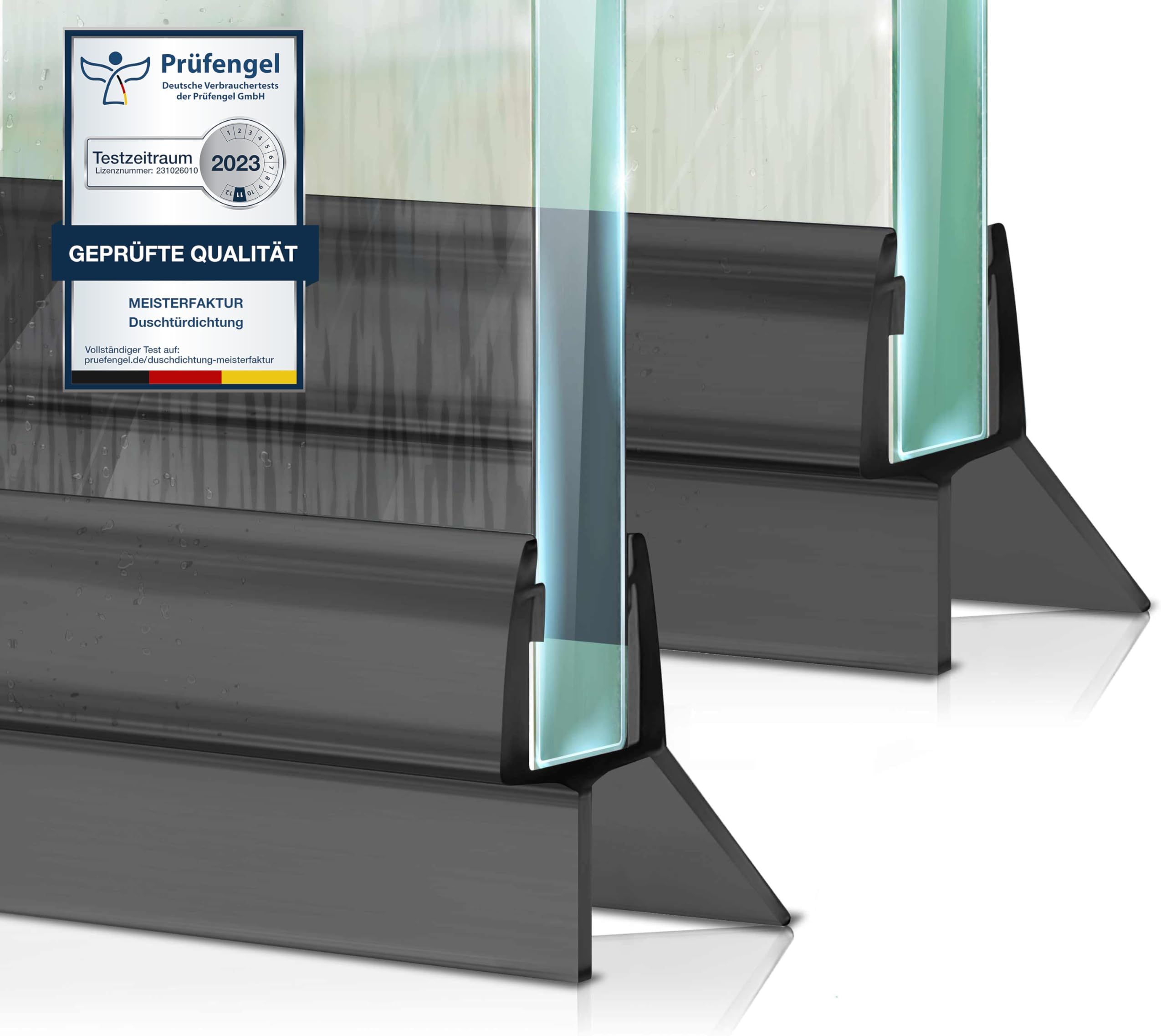 Meisterfaktur Duschdichtung 2x - Verlängerter Wasserabweiser - Ideale ...