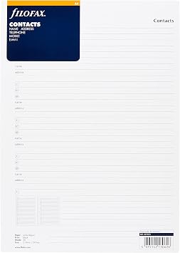 A4 Name, address, contact, email, telephone : Amazon.co.uk: Stationery ...