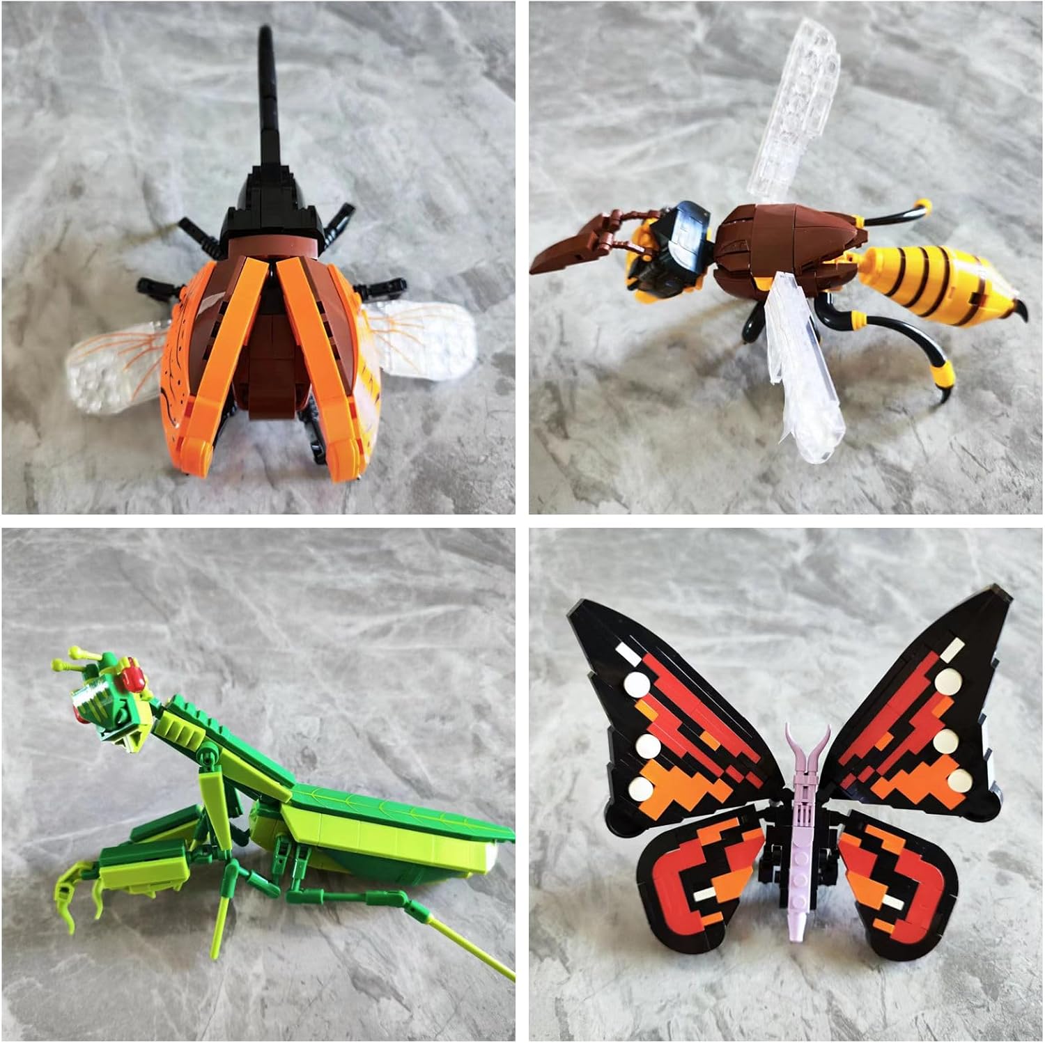 Amazon.com: Norepios Insect Collection Building Set, 727 Pcs Bug Animal ...