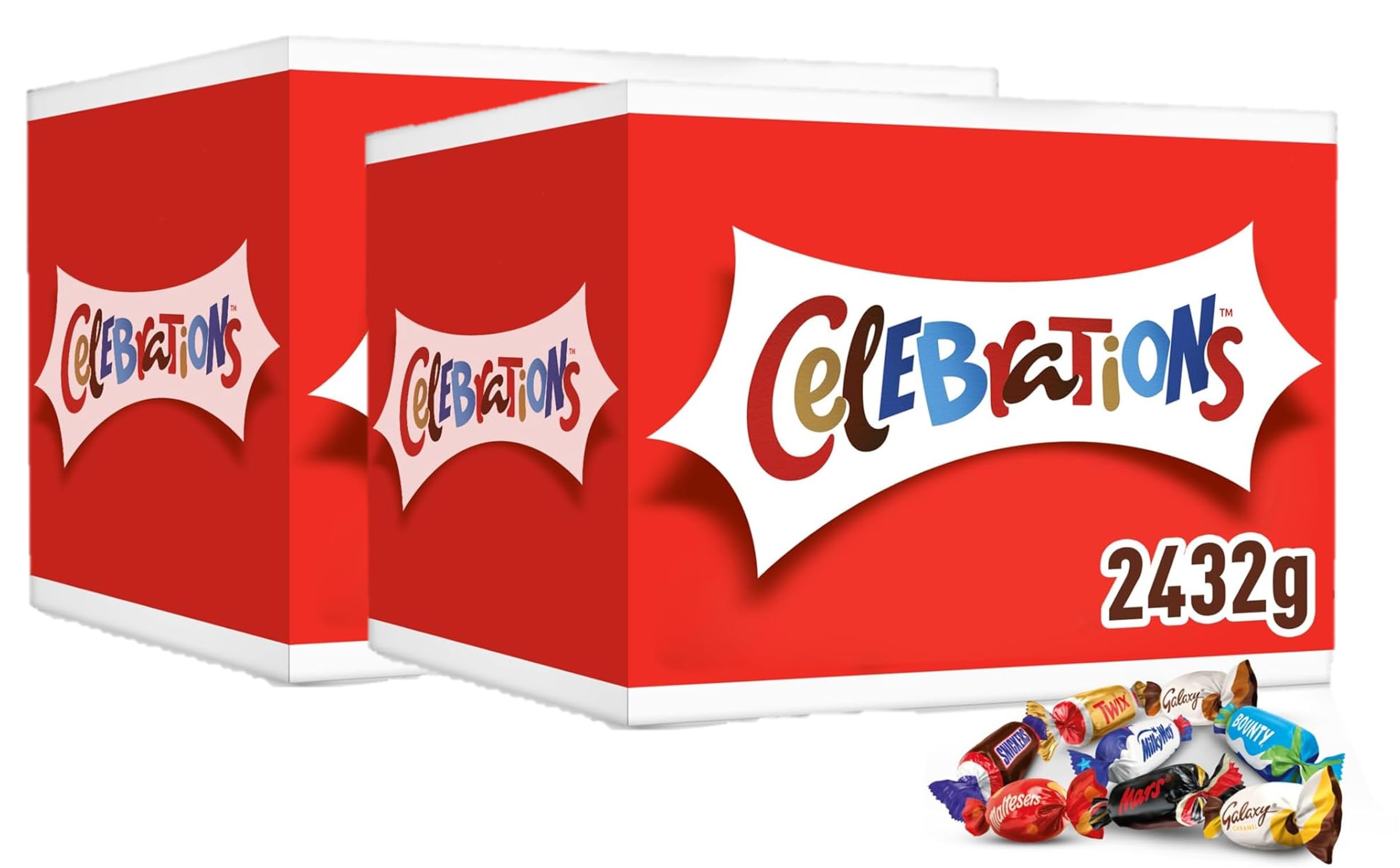 Celebrations Milk Chocolates Gift Bulk Box (Maltesers, Galaxy, Snickers ...