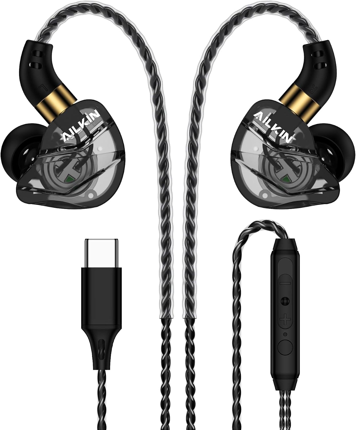 Amazon.com: USB C in Ear Monitor Earbuds, HiFi Wired IEM Headphones ...